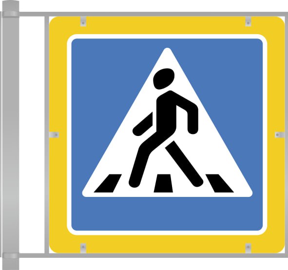 Каркасный дорожный знак 5.19.1 (односторонний)